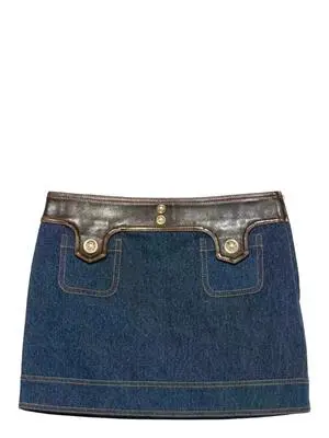 Sandro Denim Mini Skirt - Blue