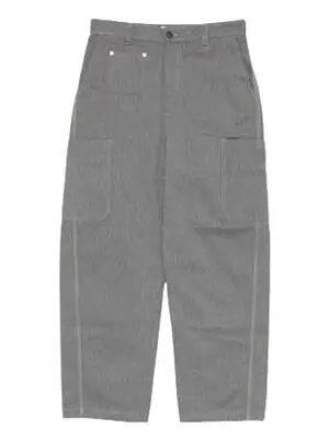 Givenchy Front Couture Seams Denim Pants - Grey