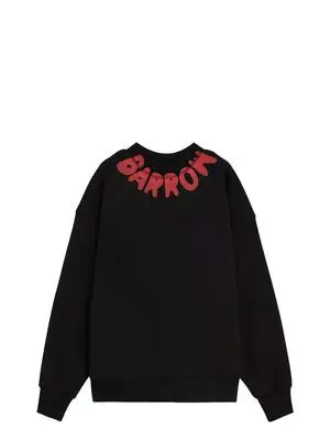 BARROW Logo Crew-neck Sweatshirt - Black