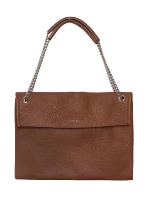 ORTIGNI Venus Soft Midi Shoulder Bag - Brown