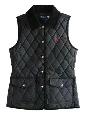 Polo Ralph Lauren Corduroy Quilted Gilet - Black