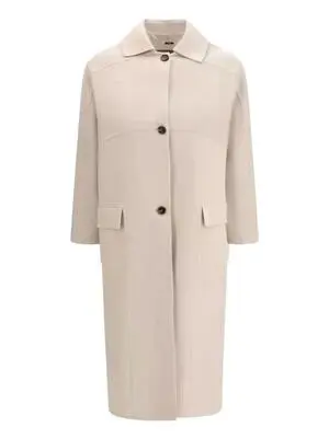 Kiton Flap-pocket Coat - Neutrals