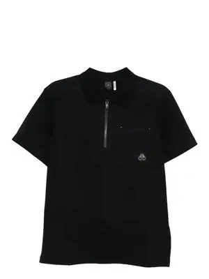 Moose Knuckles Zip-fastening Pocket Polo Shirt - Black