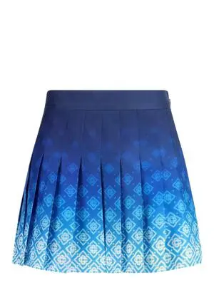Casablanca Pleated Mini Skirt - Blue