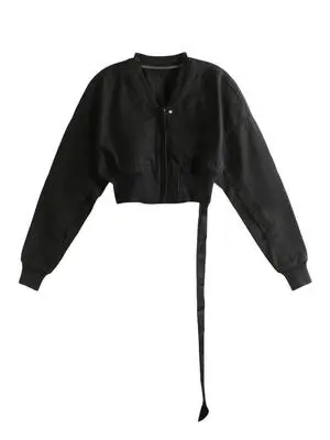 Rick Owens Flight Cropped Jacket - Black