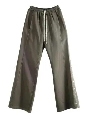 Rick Owens Wide Leg Button Trousers - Brown