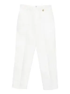 Casablanca Floral-pattern Trousers - White