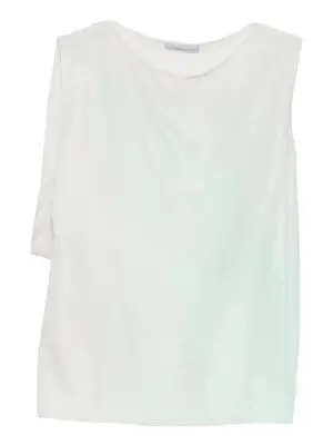 Dusan Draped-detail Blouse - White