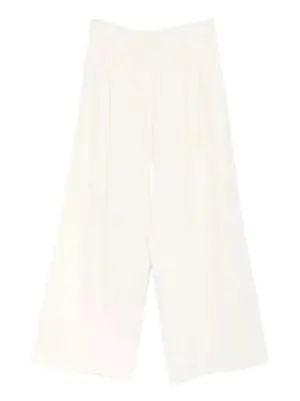 Dusan Wide-leg Trousers - Neutrals