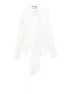 Tagliatore Tie Blouse - White