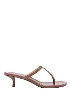 Marsèll Thong Crocodile-effect Sandals - Brown