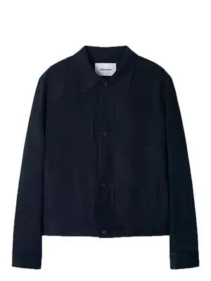 TONYWACK Buttoned Shirt Jacket - Blue