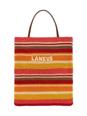 LANEUS Striped-pattern Shoulder Bag - Red