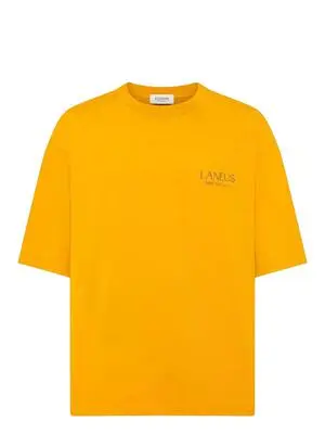 LANEUS Graphic-print T-shirt - Yellow