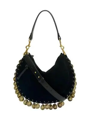 Isabel Marant Oskan Soft Medallions Half-moon Shoulder Bag - Black