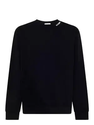 LANEUS Stitch Detail Sweatshirt - Black
