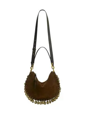 Isabel Marant Oskan Soft Shoulder Bag With Medallion Pendants - Brown