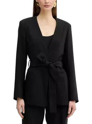 FRACOMINA Belted Blazer - Black