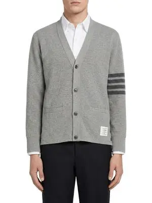 Thom Browne Cotton Cardigan - Grey