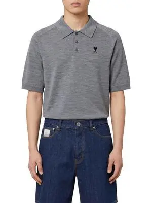 Ami Polo Shirt - Grey