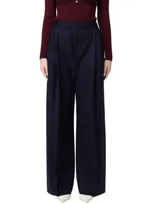 Victoria Beckham Wide Leg Trousers - Blue