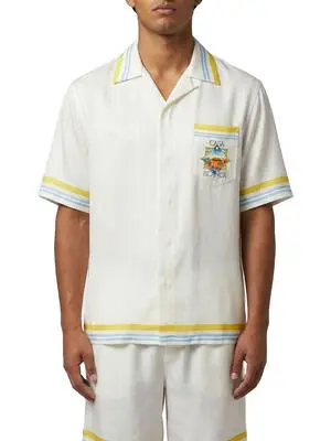Casablanca Printed Silk Casual Shirt - Multicolor