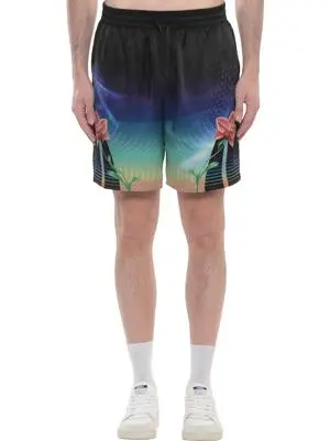Casablanca Printed Shorts - Red