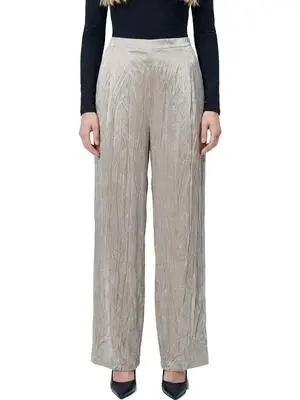 Avant Toi Stretch Silk Palazzo Trousers - Grey