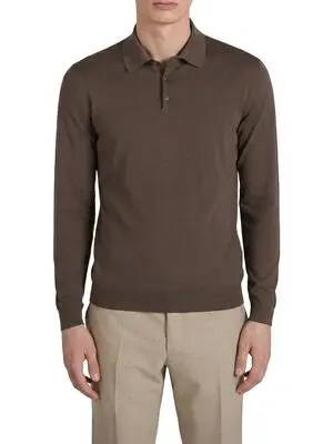 ZANONE Polo Shirt - Brown