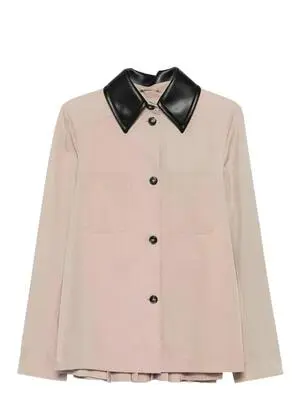 Sportmax Pleated-back Jacket - Neutrals