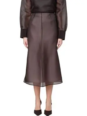 Agnona Midi Skirt - Brown