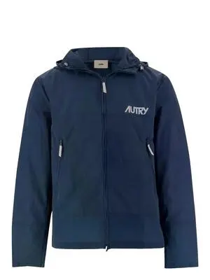 AUTRY Logo Hooded Jacket - Blue