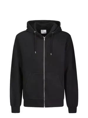 Colorful Standard Organic-cotton Zip-up Hoodie - Black