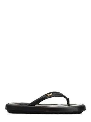 TOD'S Logo Flip Flop - Black