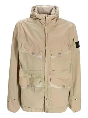Stone Island Hooded Pocket Jacket - Neutrals