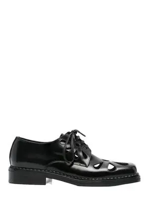 Simone Rocha Cut-out Derby Shoes - Black
