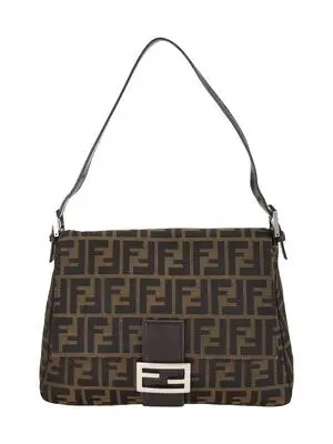 FENDI Zucca Canvas Mamma Shoulder Bag