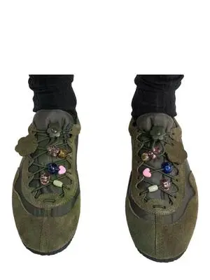 Cecilie Bahnsen Blaise Embellished Sneakers - Green