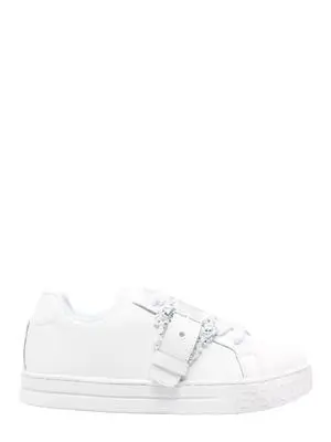 Versace Buckle-strap Sneakers - White