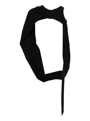 Rick Owens Gathered Sleeveless Top - Black