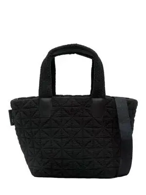 VEECOLLECTIVE Small Vee Sherpa Tote Bag - Black