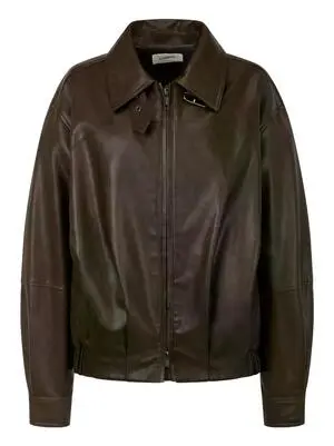 STUDIO TOMBOY Faux Leather Jacket - Brown