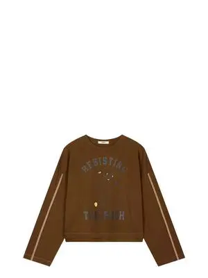 STUDIO TOMBOY Duck-print Sweatshirt - Brown