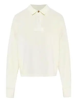 Rag & Bone Polo-collar Long-sleeve Sweater - Neutrals