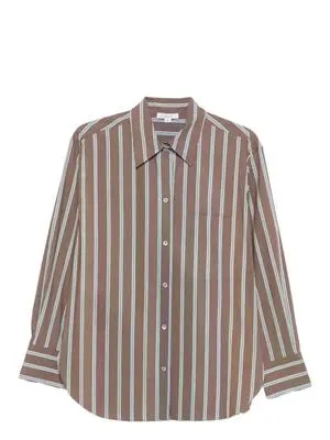 Vince Striped Pocket Shirt - Brown