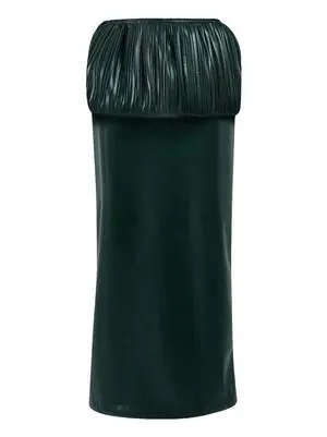 ROWEN ROSE Pleated Balloon Maxi Skirt - Green