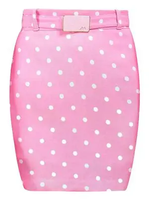 ROWEN ROSE Polka-dot Mini Skirt - Pink