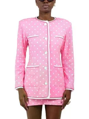 ROWEN ROSE Polka-dot Jacket - Pink
