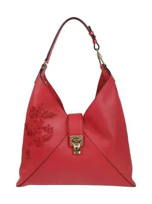 Ermanno Scervino Appliquéd Shoulder Bag - Red
