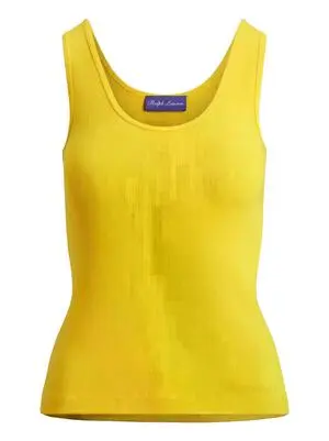 Ralph Lauren Ellis Rib-knit Tank Top - Yellow